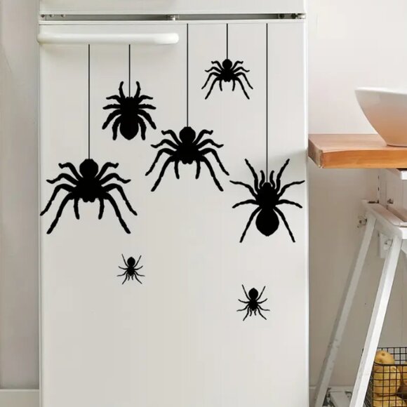 Handmade | Wall Decor | Extra Large Scary Spider Wall Decal Halloween ...